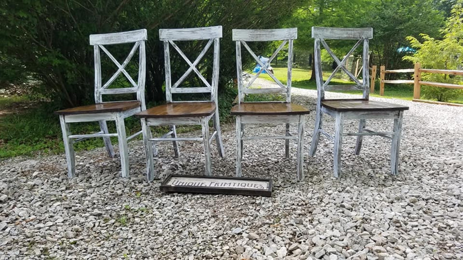 RUSTIC CHAIRS FOUR Beautiful Rustic Wood Malaysian Oak Solid | Etsy