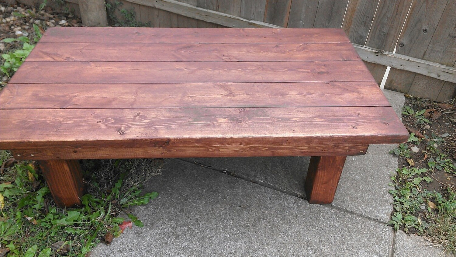 FARMHOUSE COFFEE TABLE Rustic Farm House American Walnut | Etsy