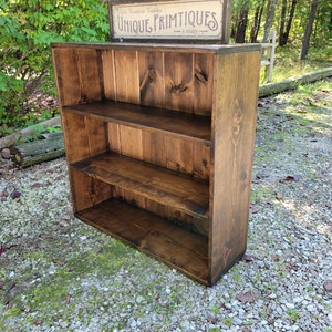 RUSTIC FARMHOUSE BOOKCASE Farm House Country Cabin Shelving Reclaimed ...