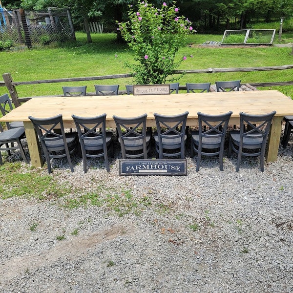 Antique Rustic Farmhouse Dining Table - Etsy