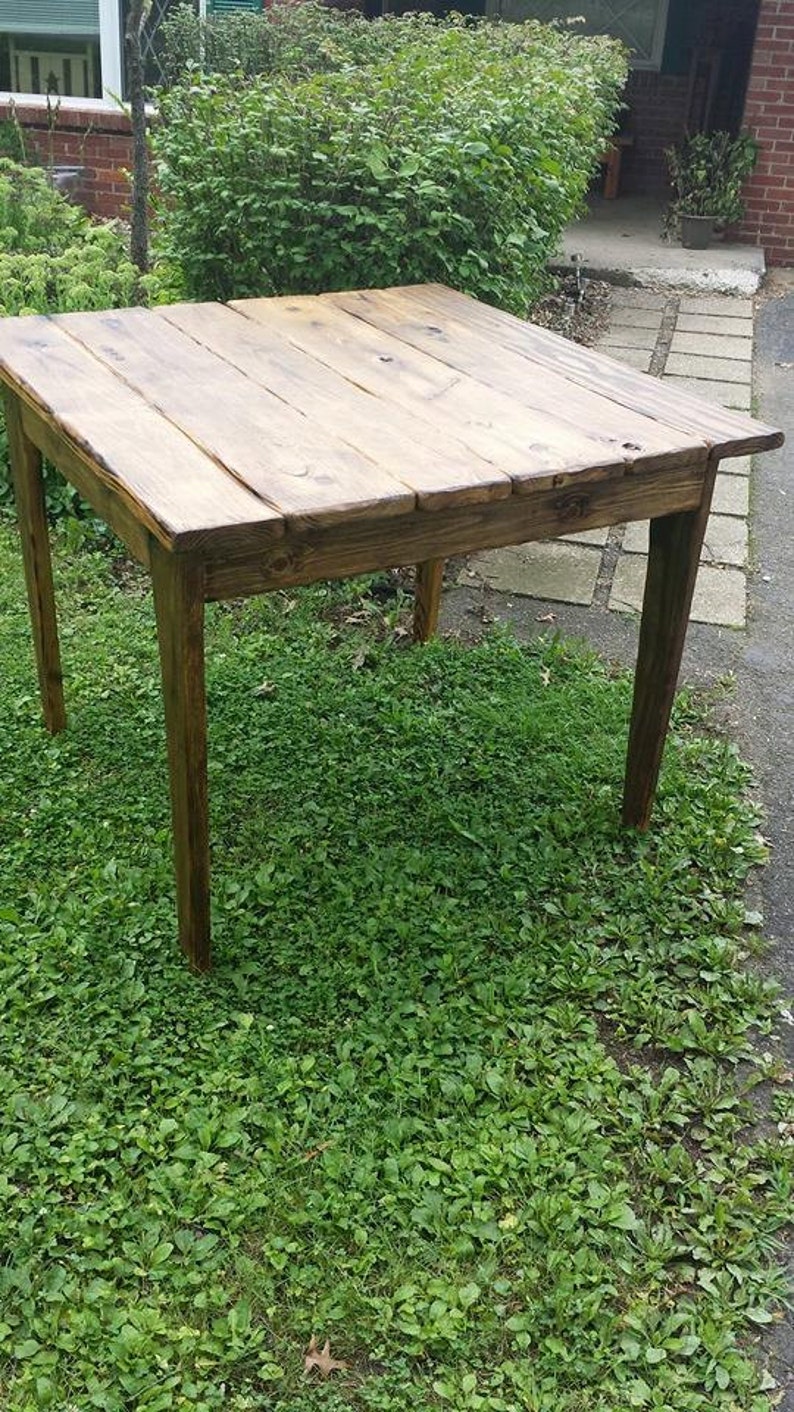 RUSTIC FARMHOUSE TABLE Cabin Cottage Distressed Primitive - Etsy