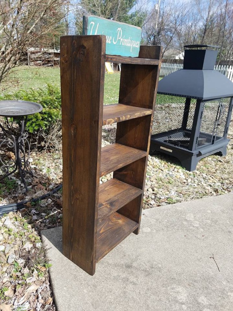 RUSTIC FARMHOUSE LADDER Bookcase Farm House Shelving Reclaimed - Etsy