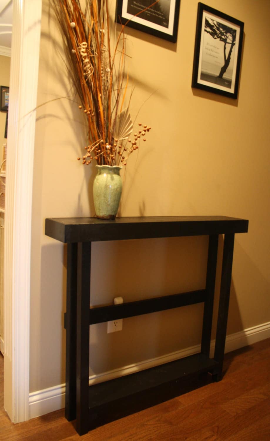 ACCENT TABLE Rustic Hall Entryway Entry Sofa Console Sleek | Etsy