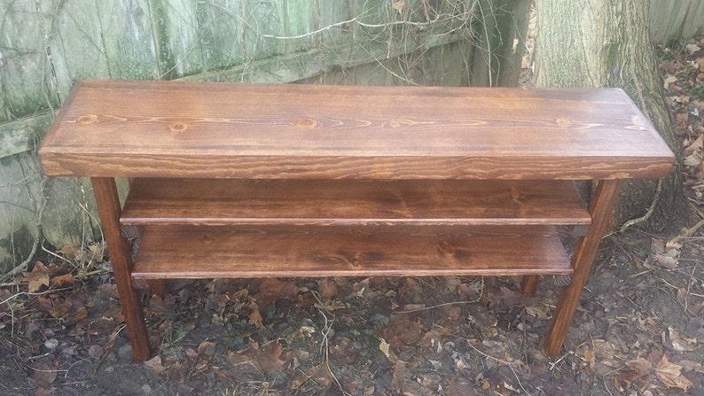 CONSOLE TABLE Rustic Entryway Sofa Hall TV Media Table - Etsy