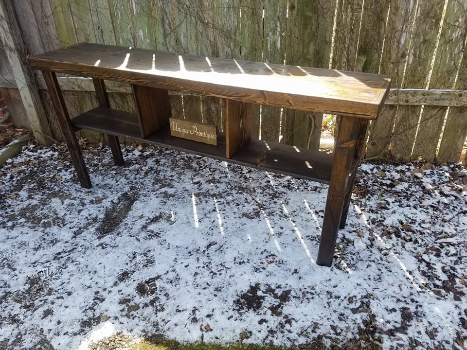 RUSTIC KITCHEN ISLAND Console Table Large Sofa Bar Buffet | Etsy