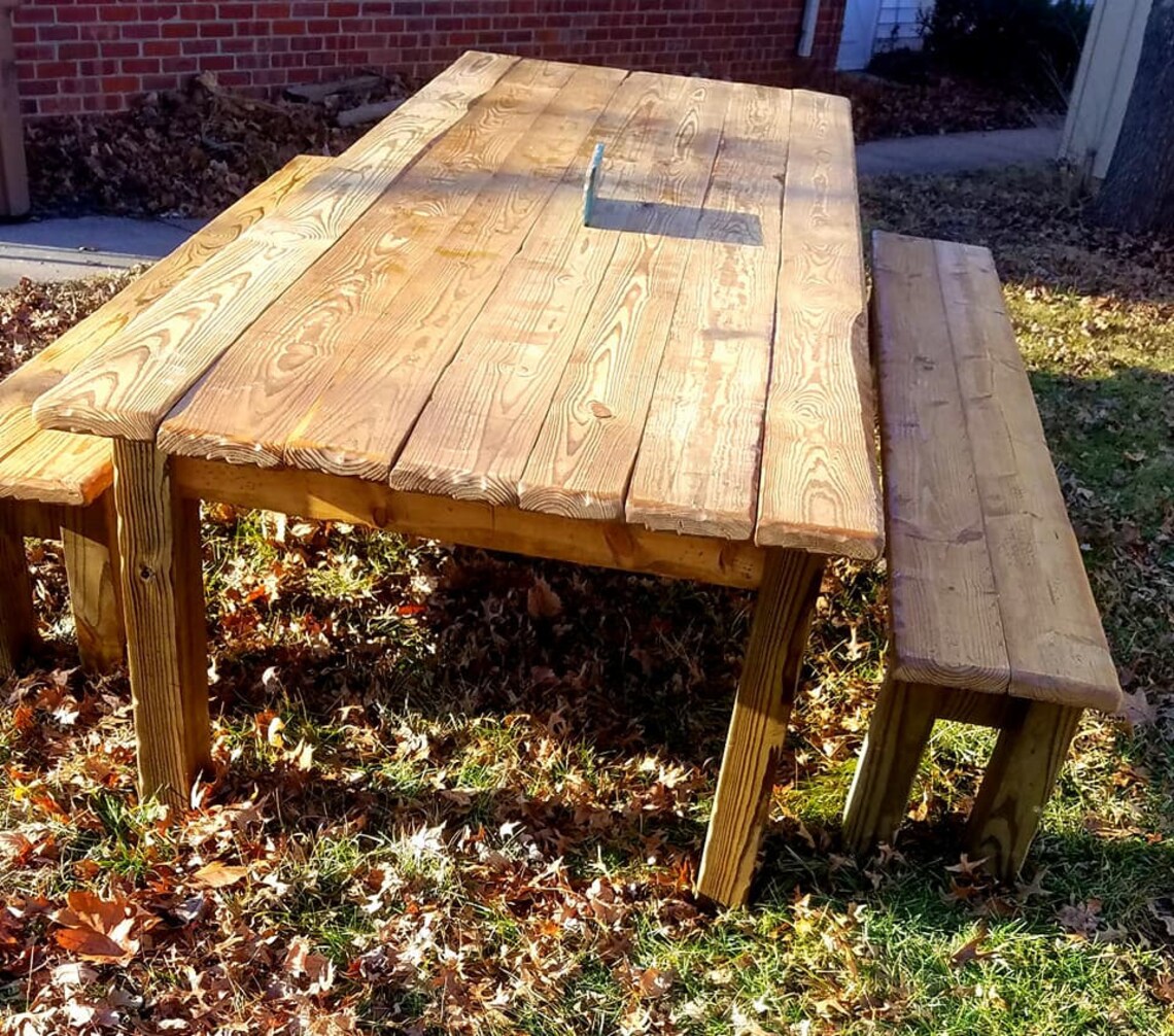 Large Rustic Farm Table 12-Foot FARMHOUSE Country CABIN | Etsy