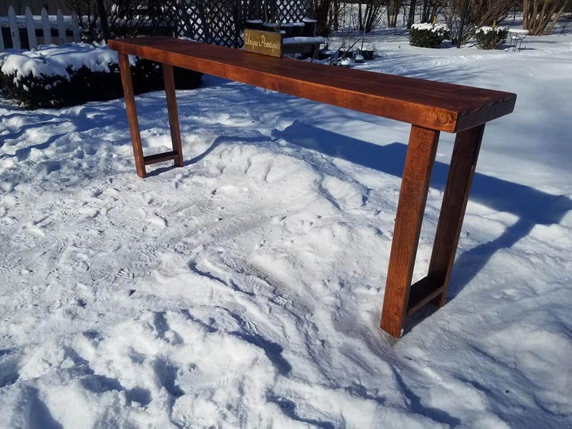 RUSTIC BAR TABLE Sofa Console Entryway Store Display Checkout | Etsy