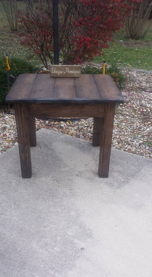 RUSTIC FARMHOUSE TABLE Small Kitchen Dining Country Farm House ...