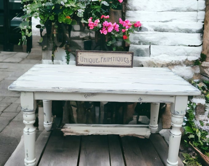 Farm House Style Table With Turned Legs Free Shipping - Etsy