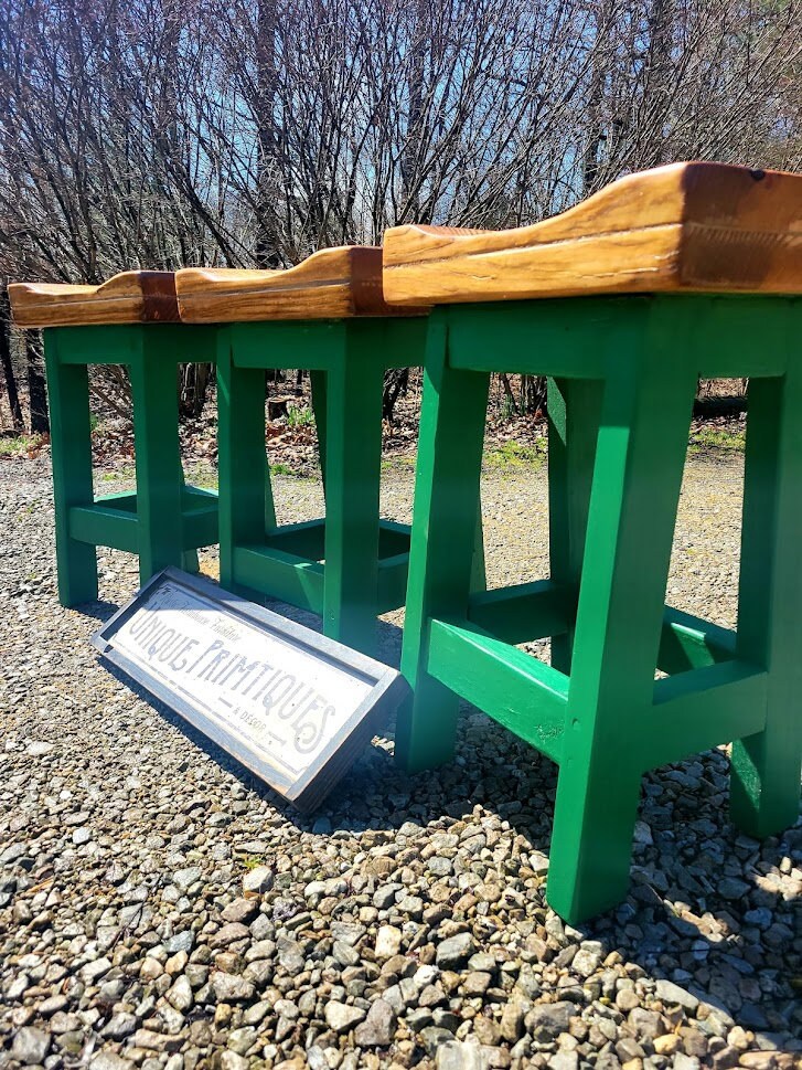 RUSTIC FARMHOUSE BAR Stool Farm House Country Kitchen | Etsy