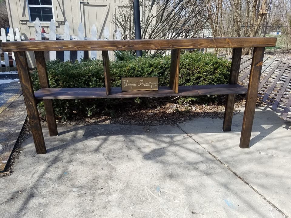 RUSTIC KITCHEN ISLAND Console Table Large Sofa Bar Buffet | Etsy