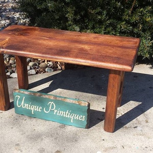 Rustic RED OAK Stained Unique Primtiques Primitive 11-1/4" X22" X 11"h ...