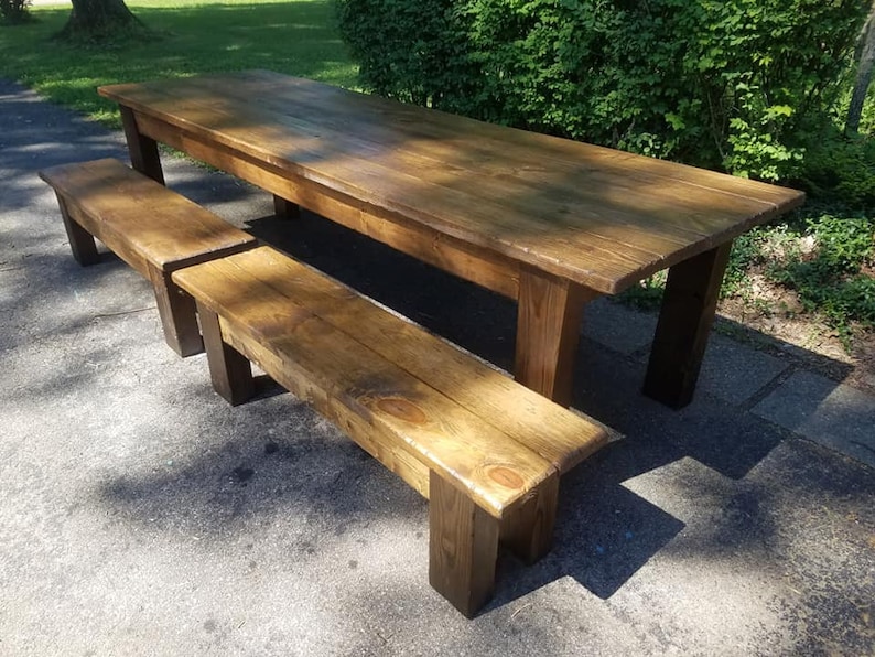 Rustic FARM TABLE Reclaimed Wood Farm House Primitive Country | Etsy