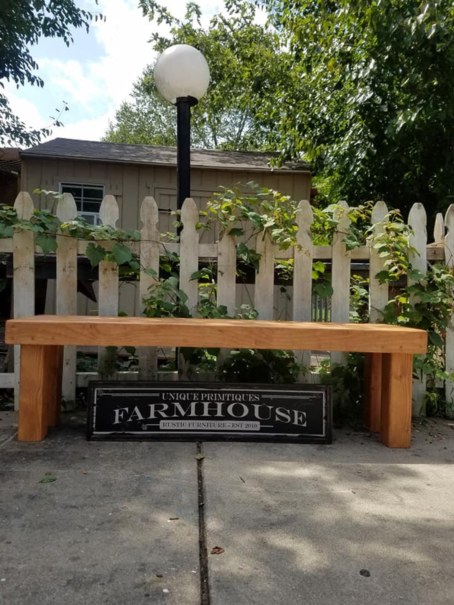 RUSTIC WOOD BENCH Colonial Maple Reclaimed Wooden Framed - Etsy