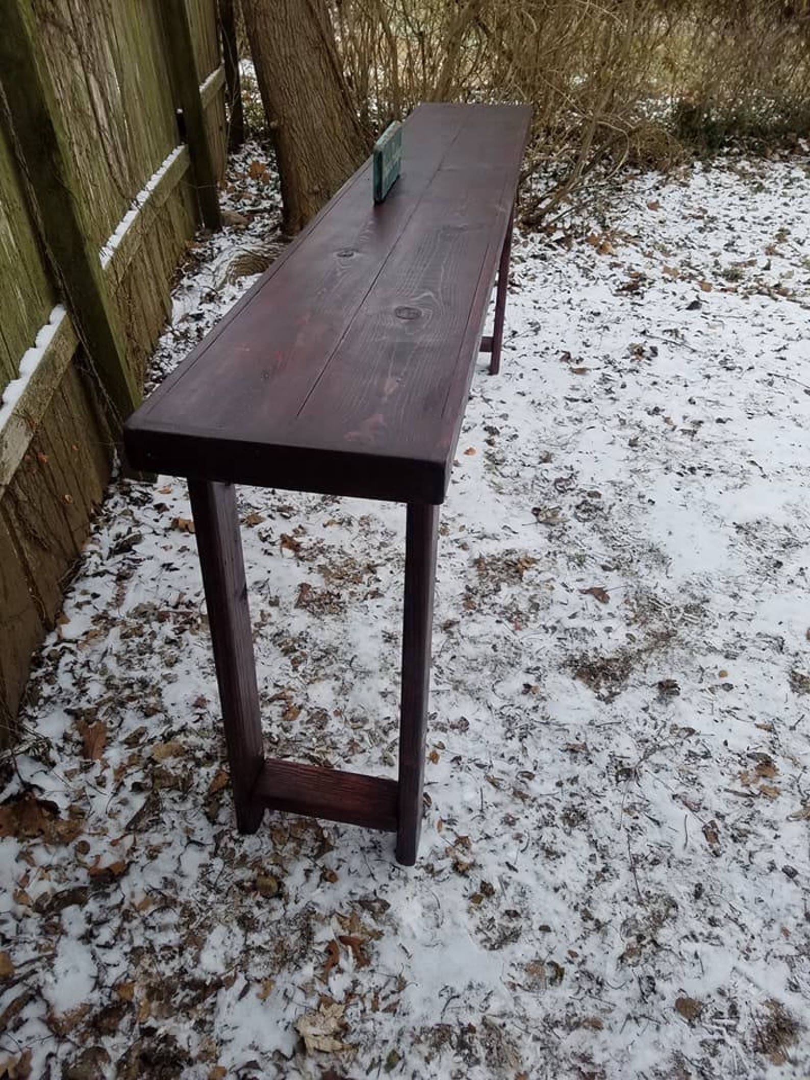 RUSTIC BAR TABLE Kitchen Sofa & Four Stool Set Large Wood | Etsy