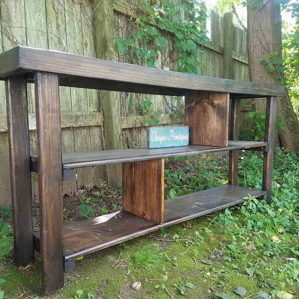 Console Table Bookcase - Etsy
