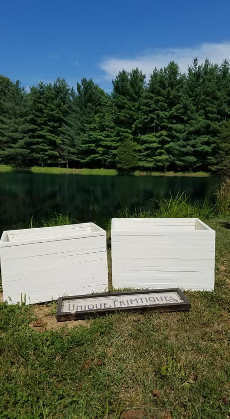 RUSTIC FARMHOUSE CRATES X2 Lot Box Bathroom Kitchen Living - Etsy