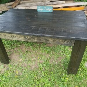 Rustic FARM TABLE Reclaimed Wood Farm House Primitive Country Cabin ...