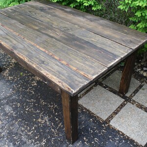 Rustic Cabin Table Kitchen Dining Farmhouse 44x70x31h FARM HOUSE Table ...