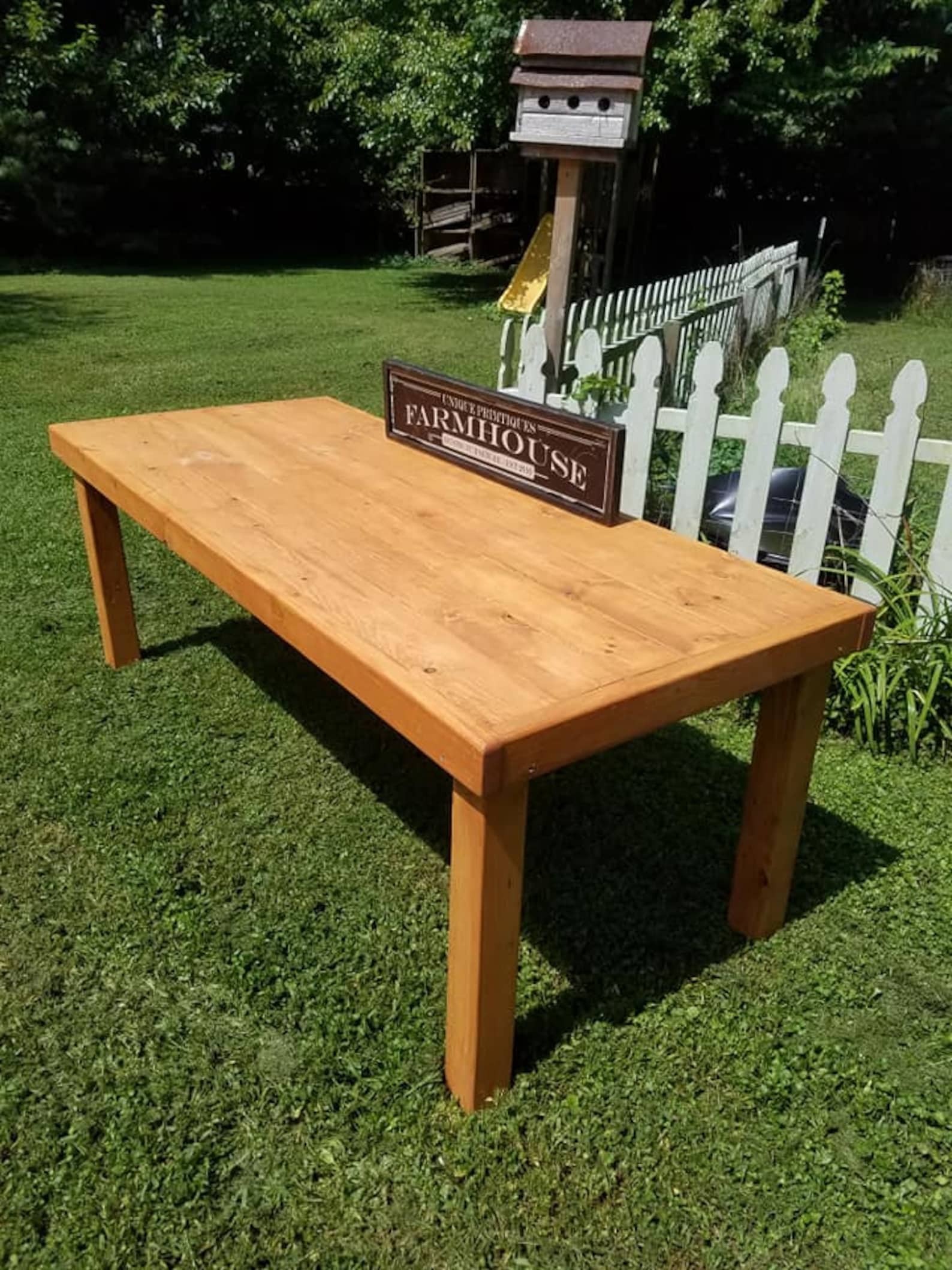 RUSTIC FARMHOUSE TABLE Kitchen Farm House Country Living Wood - Etsy
