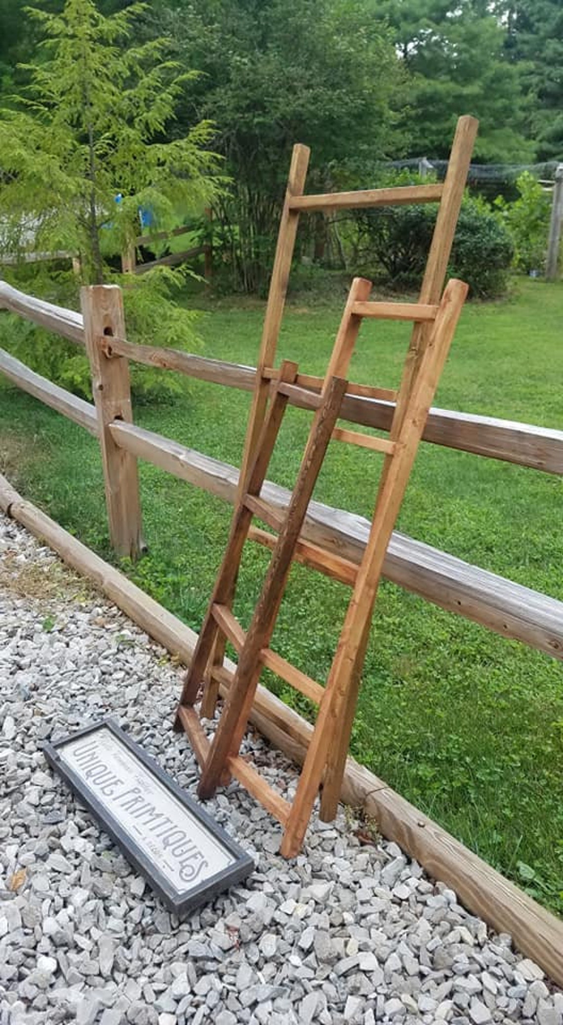 RUSTIC WOOD LADDER Home Decor Custom Sizes Colors Jewelry | Etsy