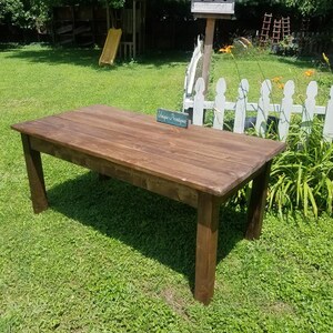 Rustic FARMHOUSE TABLE Wood Farm House Kitchen Dining | Etsy