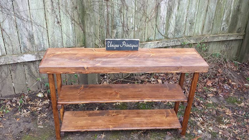 Rustic SOFA TABLE - Etsy