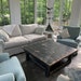 RUSTIC FARMHOUSE COFFEE Table Ext Large Square Shelf Farm House Living ...