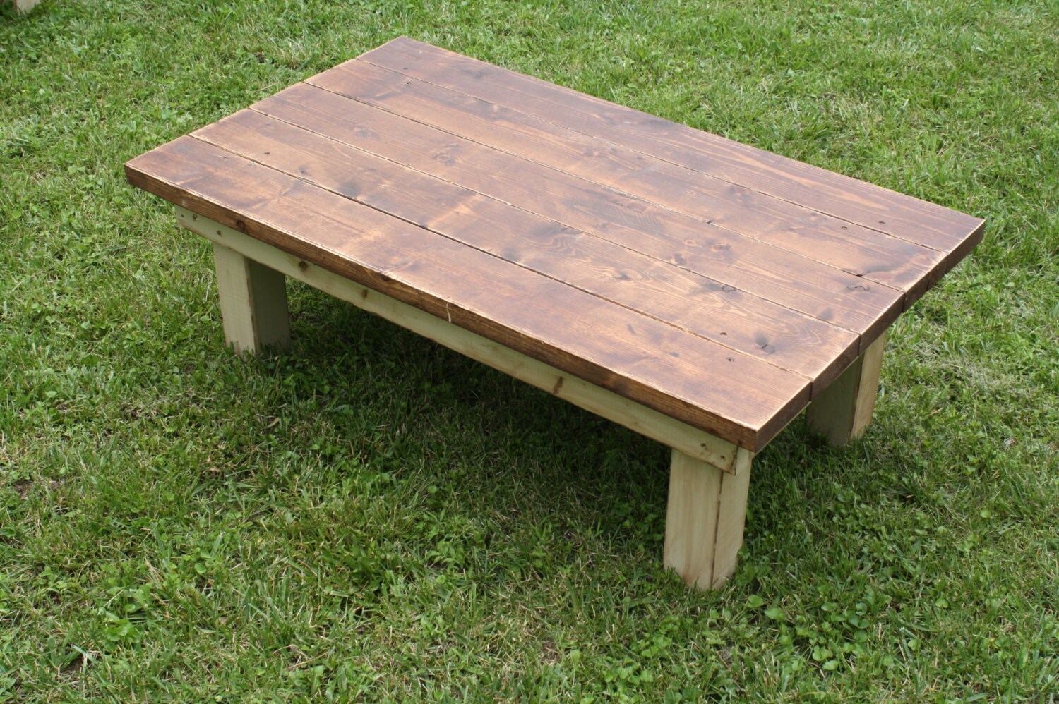 FARMHOUSE COFFEE TABLE Rustic Farm House American Walnut - Etsy