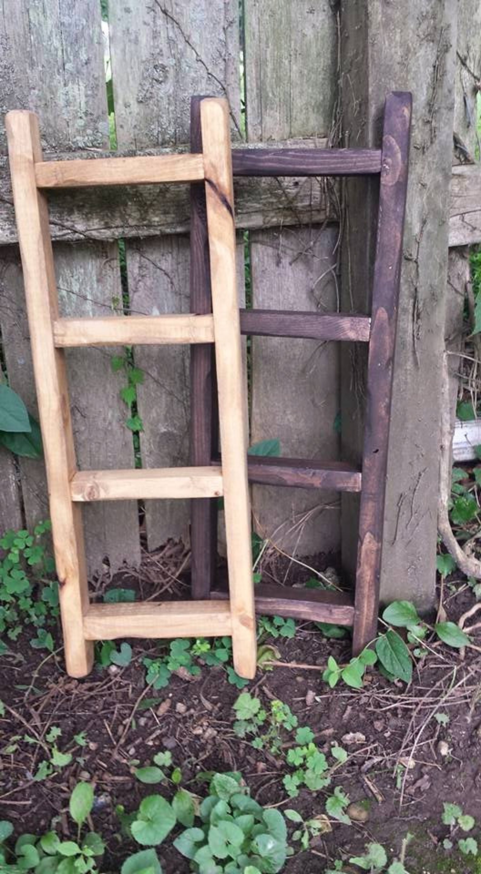 RUSTIC WOOD LADDER Home Decor Custom Sizes Colors Jewelry | Etsy