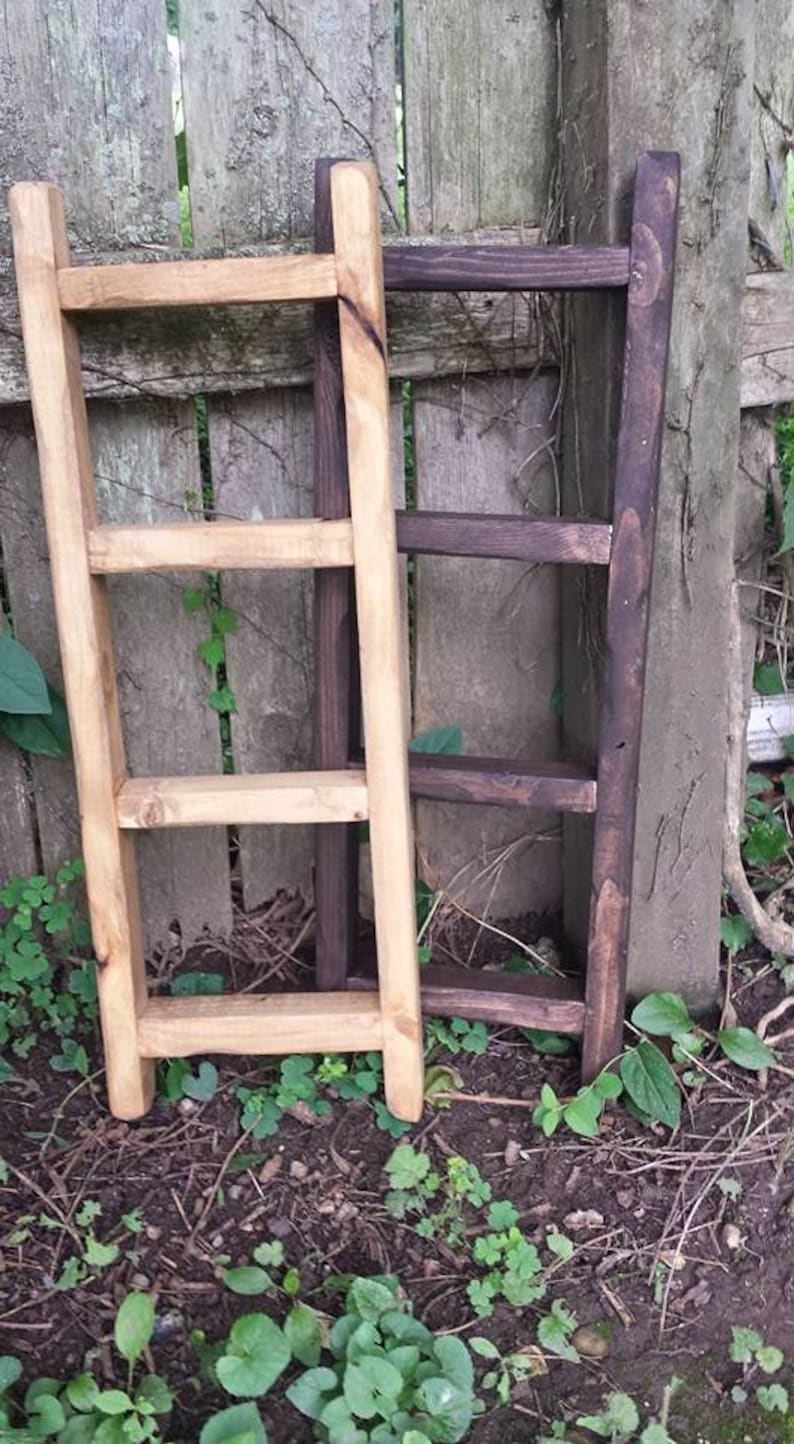 RUSTIC WOOD LADDER Home Decor Custom Sizes Colors Jewelry | Etsy