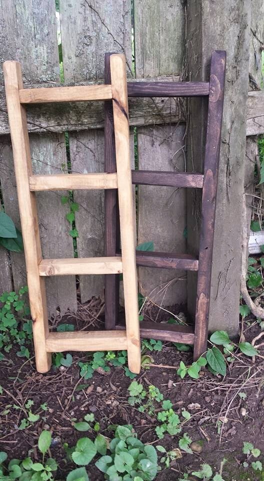 RUSTIC WOOD LADDER Home Decor Custom Sizes Colors Jewelry | Etsy