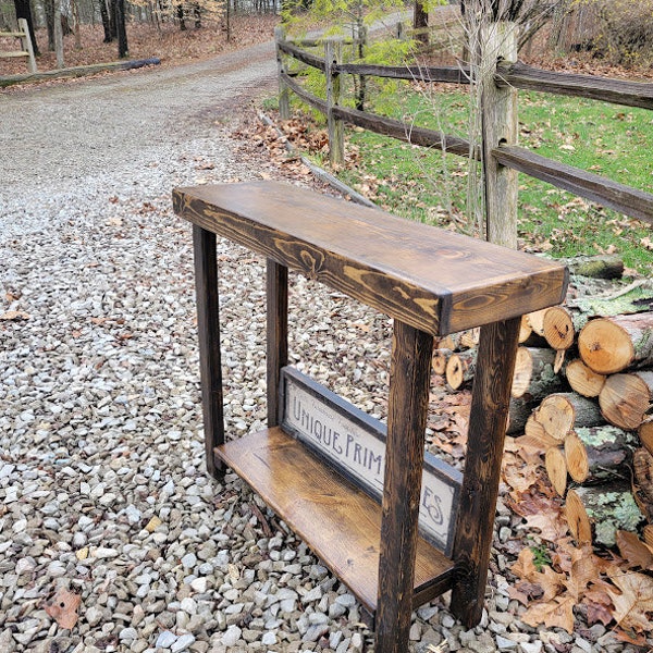 Rustic Console Table - Etsy