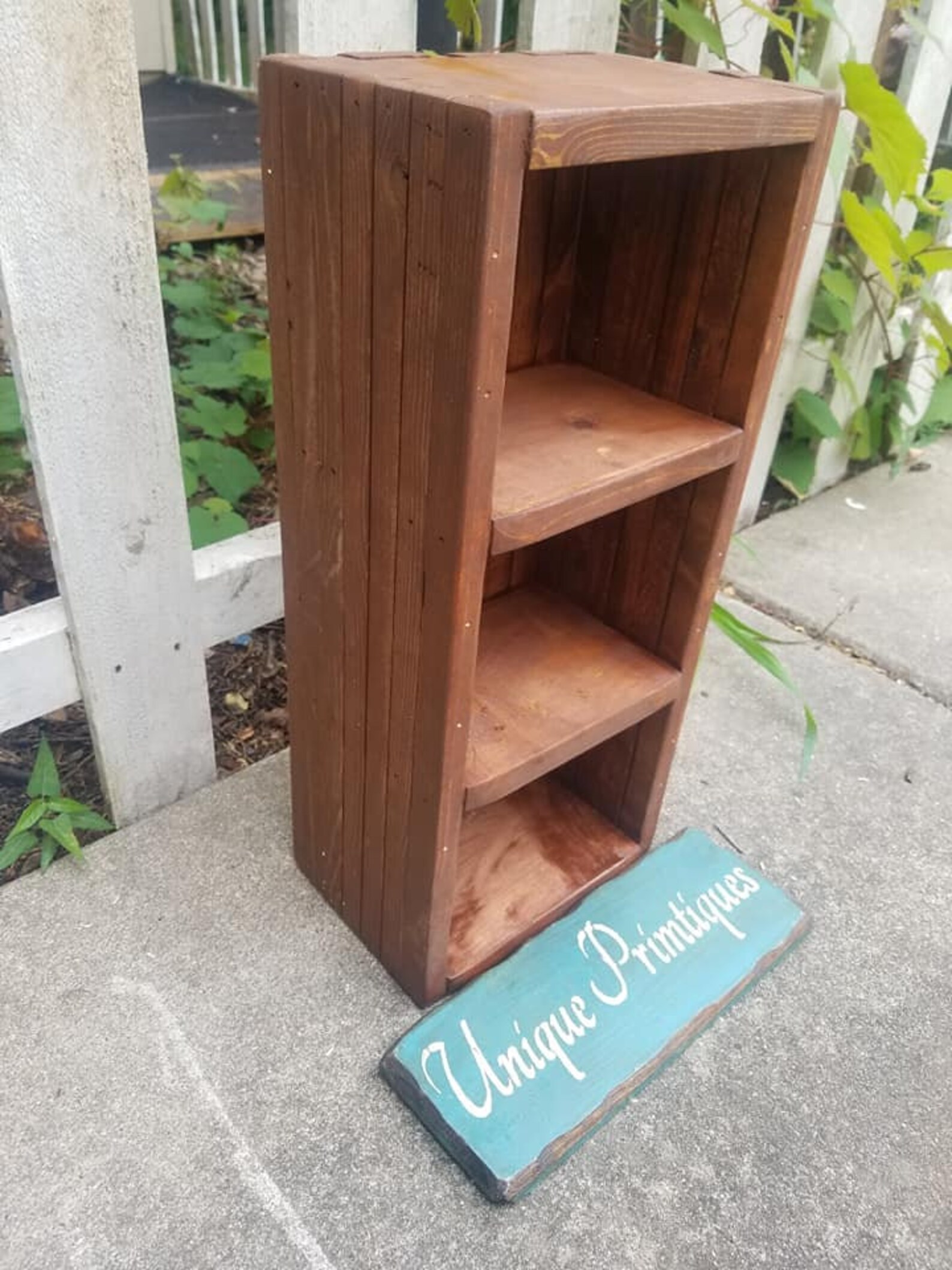 Small RUSTIC BOOKCASE Bookshelf Bathroom Kitchen Wine Crate - Etsy