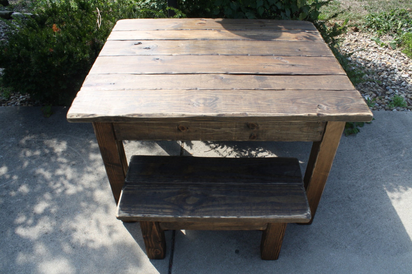 RUSTIC CABIN TABLE Kitchen Lodge Farmhouse Dining 40x48x31h | Etsy