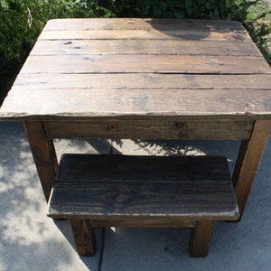 RUSTIC CABIN TABLE Kitchen Lodge Farmhouse Dining 40x48x31h Kitchen ...