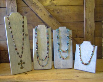 Rustic JEWELRY DISPLAY Necklace Stand Holders Different Sizes | Etsy