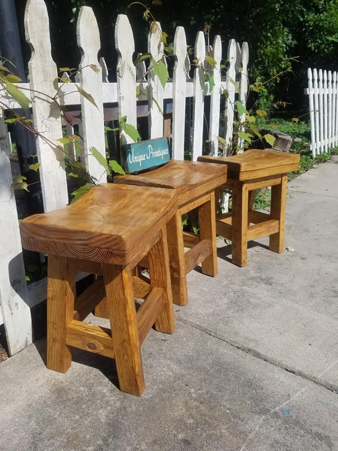 FARMHOUSE BAR STOOLS Lot of Four Rustic Farm House Kitchen - Etsy