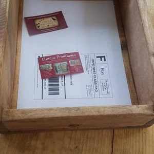 Rustic Reclaimed Wood PAPER TRAY Box Hand Made Home Office Business ...