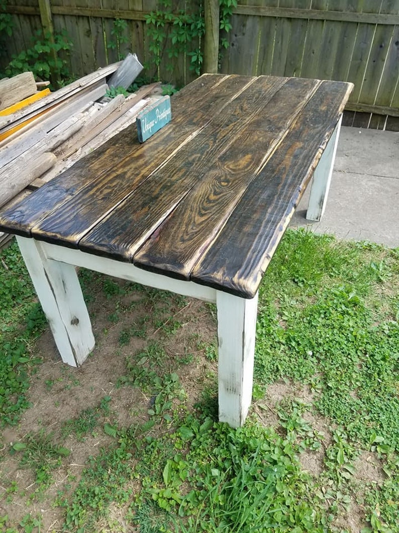 Rustic FARM TABLE Reclaimed Wood Farm House Primitive Country - Etsy