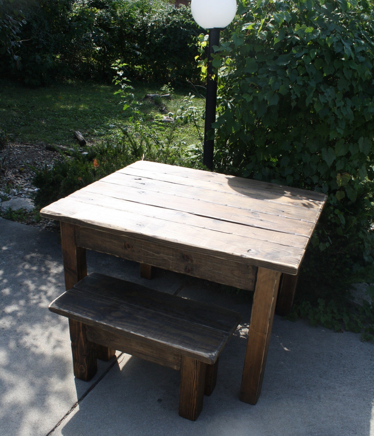 RUSTIC FARMHOUSE TABLE Farm House Country Kitchen Distressed Reclaimed ...