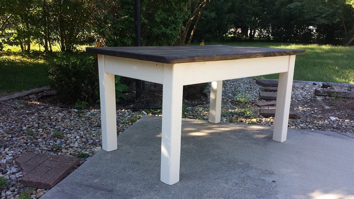 RUSTIC FARMHOUSE TABLE Country Kitchen Dining Living Farm - Etsy