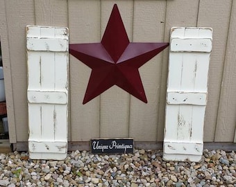 Rustic Wood Shutters Country Barn Display Indoor Outdoor | Etsy