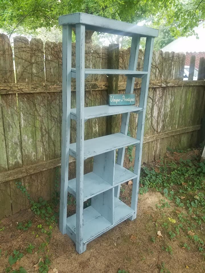 RUSTIC BOOKCASE Coastal Living Reclaimed Wood Bookshelf Book Shelf ...