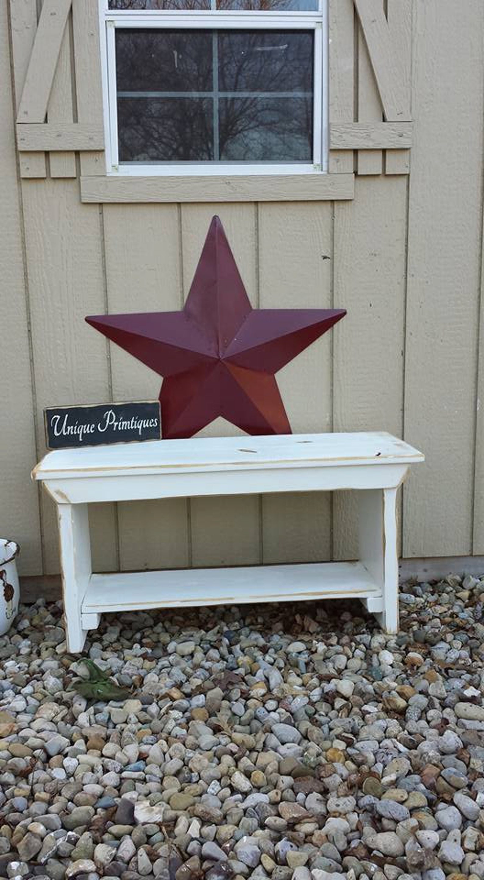 RUSTIC FARMHOUSE BENCH Farm House Country Kitchen Reclaimed | Etsy