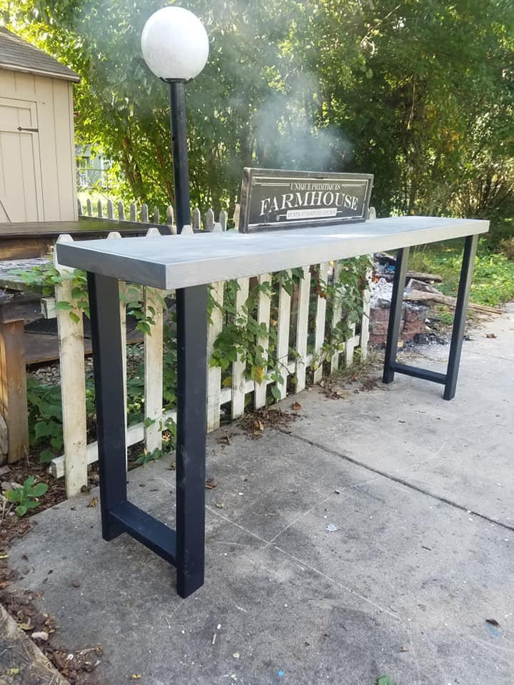 RUSTIC SOFA BAR Table Console Tall Large Long Entryway Entry | Etsy