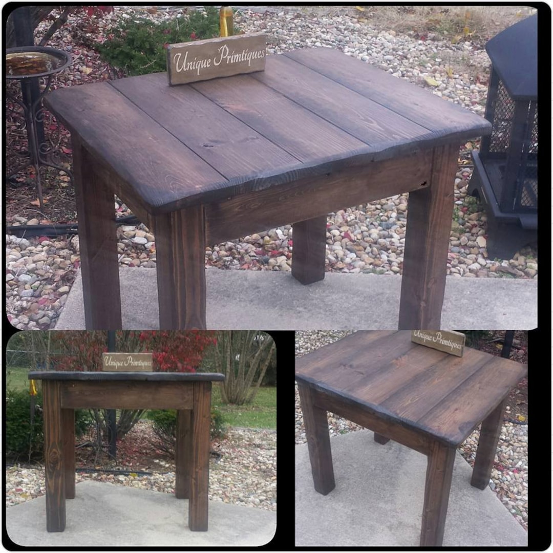 RUSTIC FARMHOUSE TABLE Small Kitchen Dining Country Farm House ...