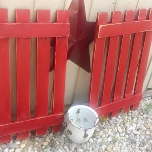 RUSTIC WOOD SHUTTERS 24w X36h Bright Distressed Heirloom Red Wooden ...