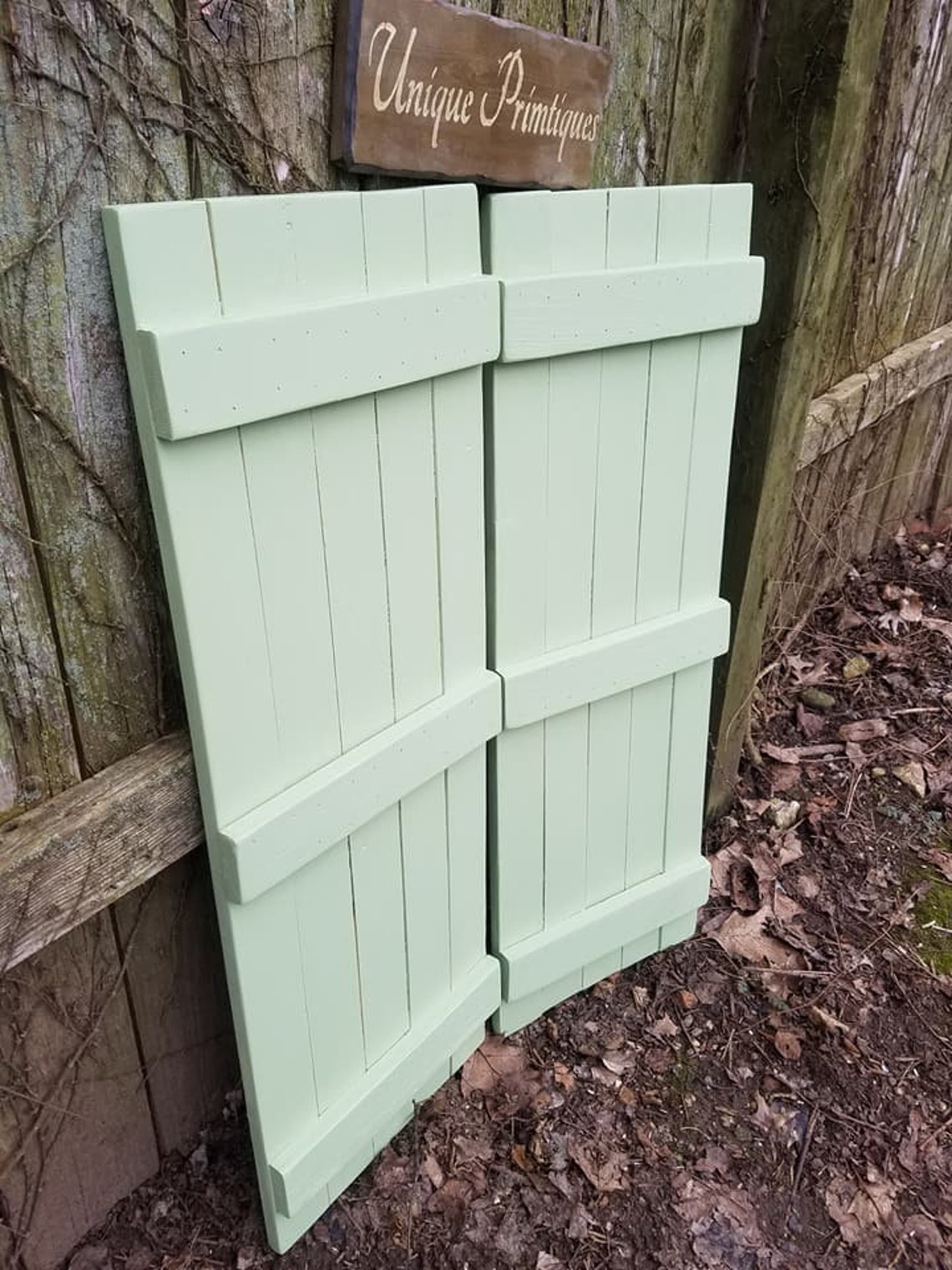 Rustic Wood Shutters Country Barn Display Indoor Outdoor | Etsy