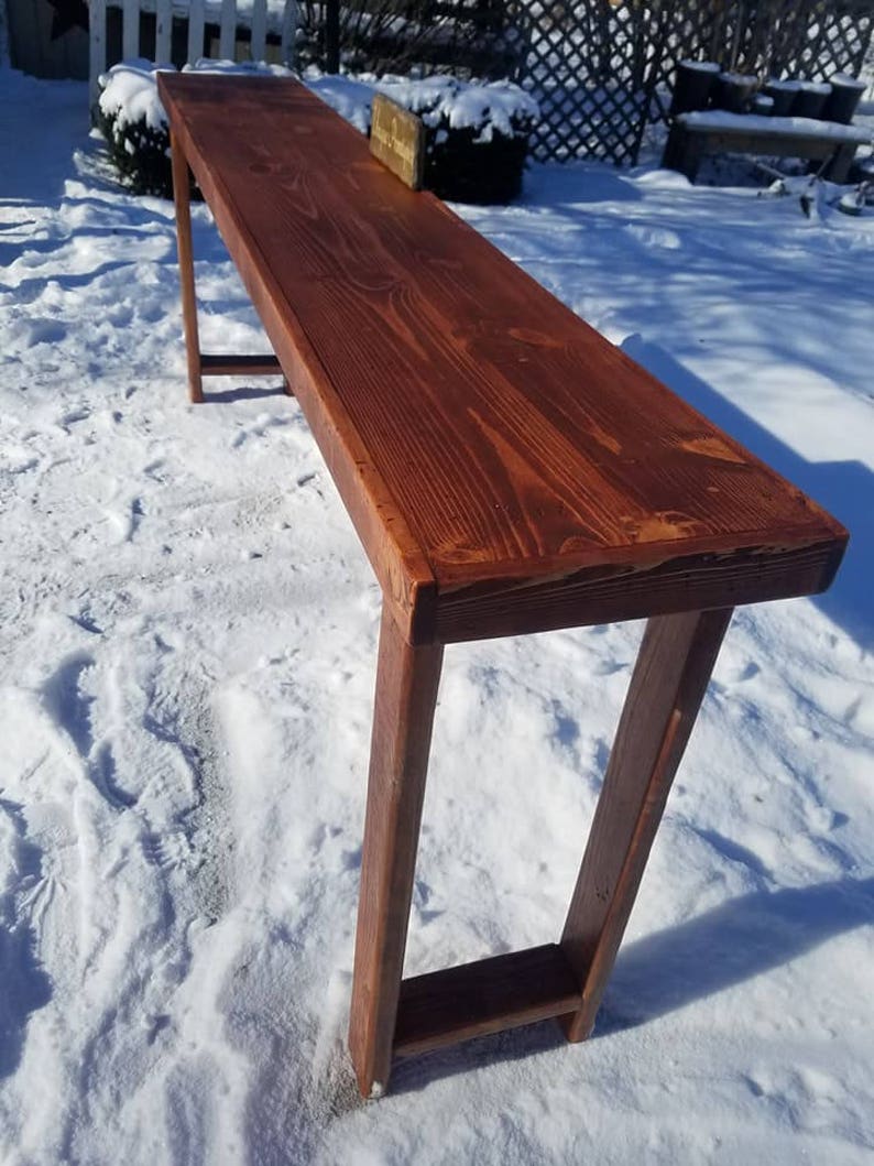 RUSTIC BAR TABLE Sofa Console Entryway Store Display Checkout Entry ...